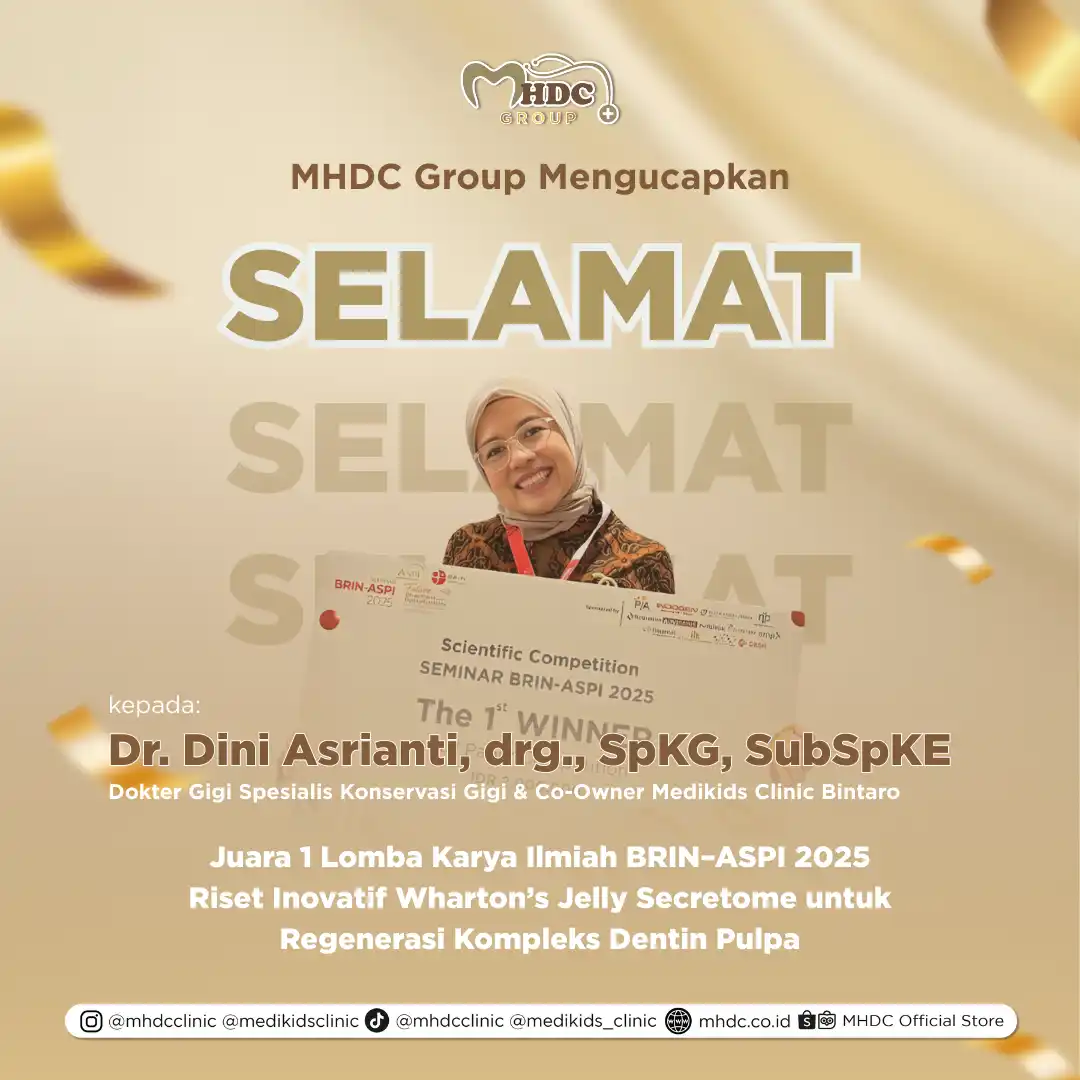Dr. Dini Asrianti, drg., SpKG dari Medikids Bintaro, Raih Juara 1 di ...